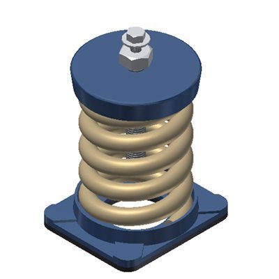 SLF – 1″ DEFLECTION SINGLE SPRING – Mason Industries